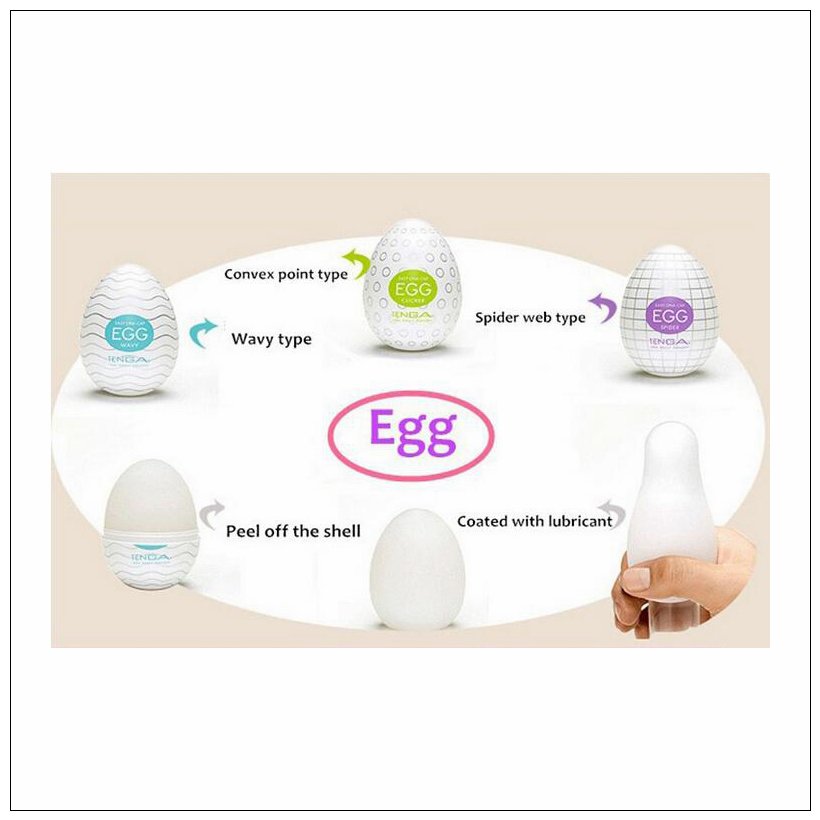 6x Tenga Egg Sensations Masturbator Masturbater Egg Pocket Pussy Adult