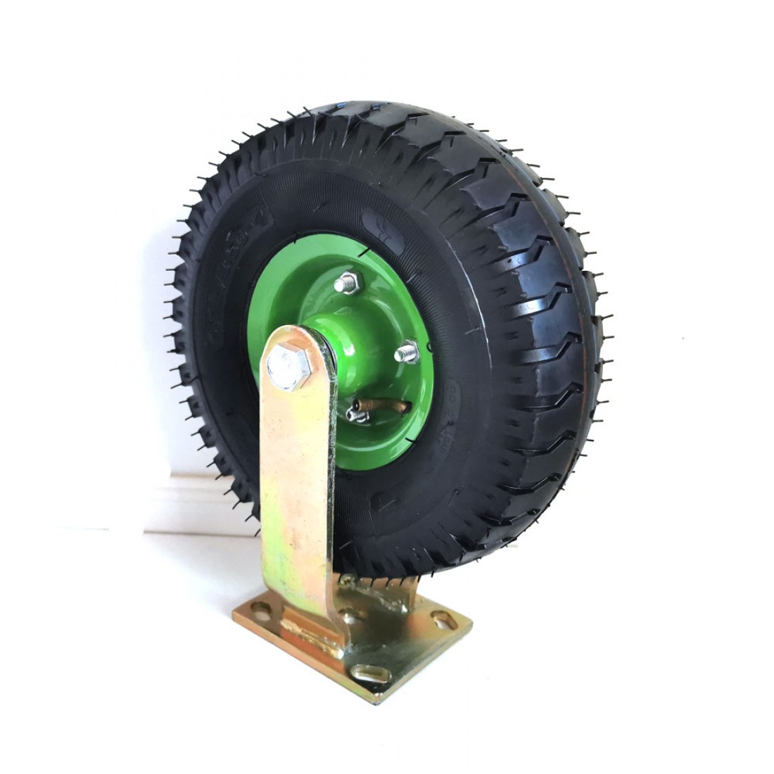 4x 10 Inch Swivel Castor Caster Pneumatic Tyres Wheels Trolley Cart ...